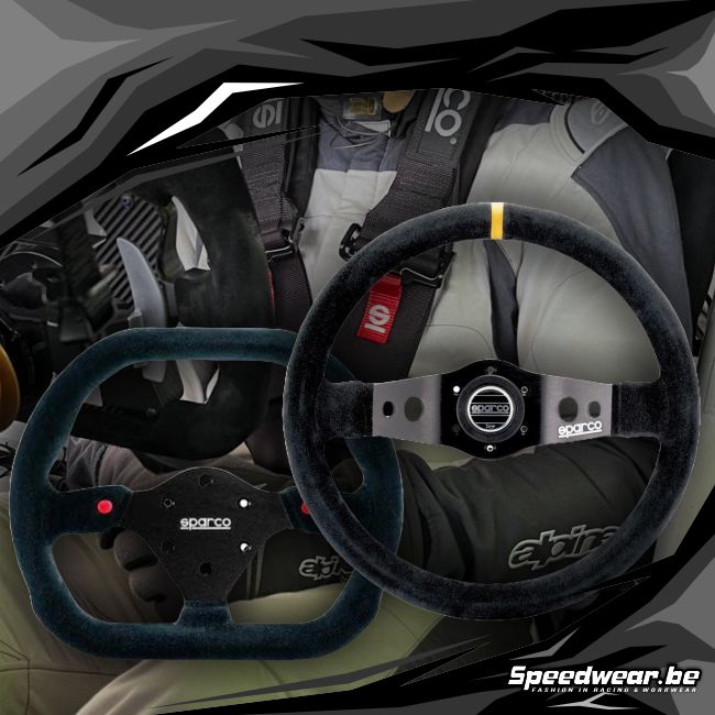 Autosport sturen een sportstuur met extra grip in diverse uitvoeringen